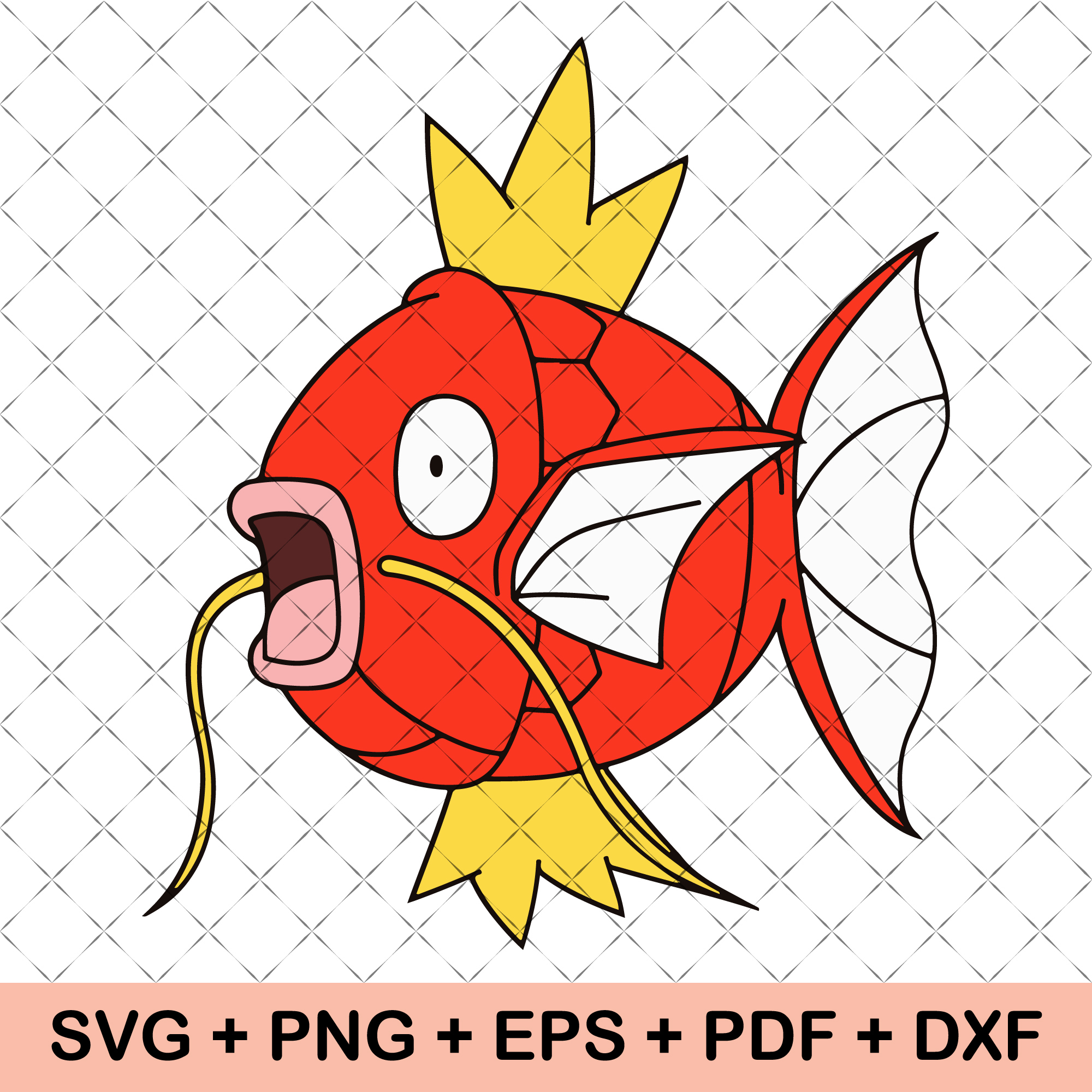 Magikarp svg, Pokemon svg, anime svg, sports svg, vector, la | Inspire ...