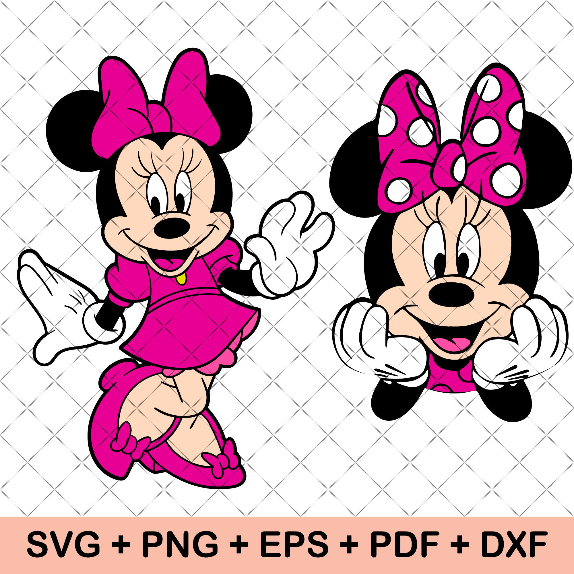 Minnie Mouse SVG Bundle, Mickey Mouse Svg, Princess Svg File | Inspire ...