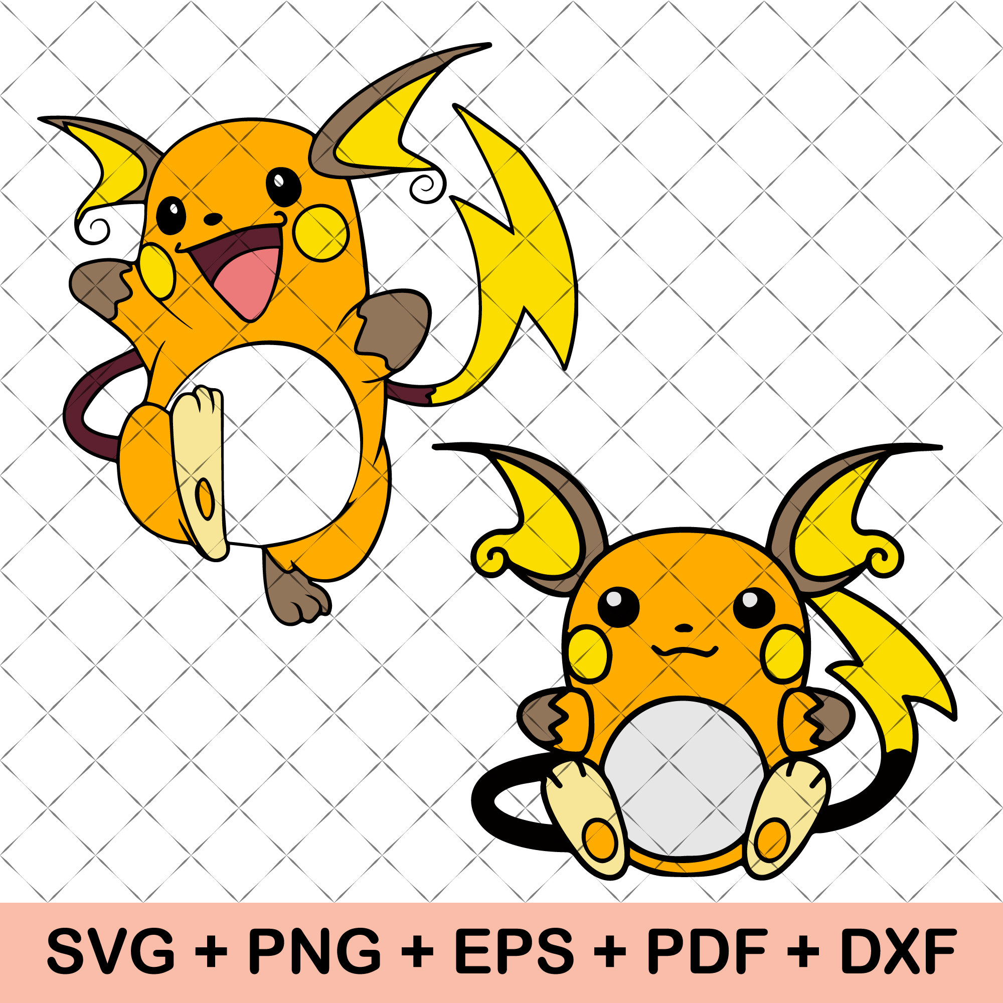 Raichu SVG Pokeball svg, Raichu outline svg, Raichu Eps, Rai | Inspire ...