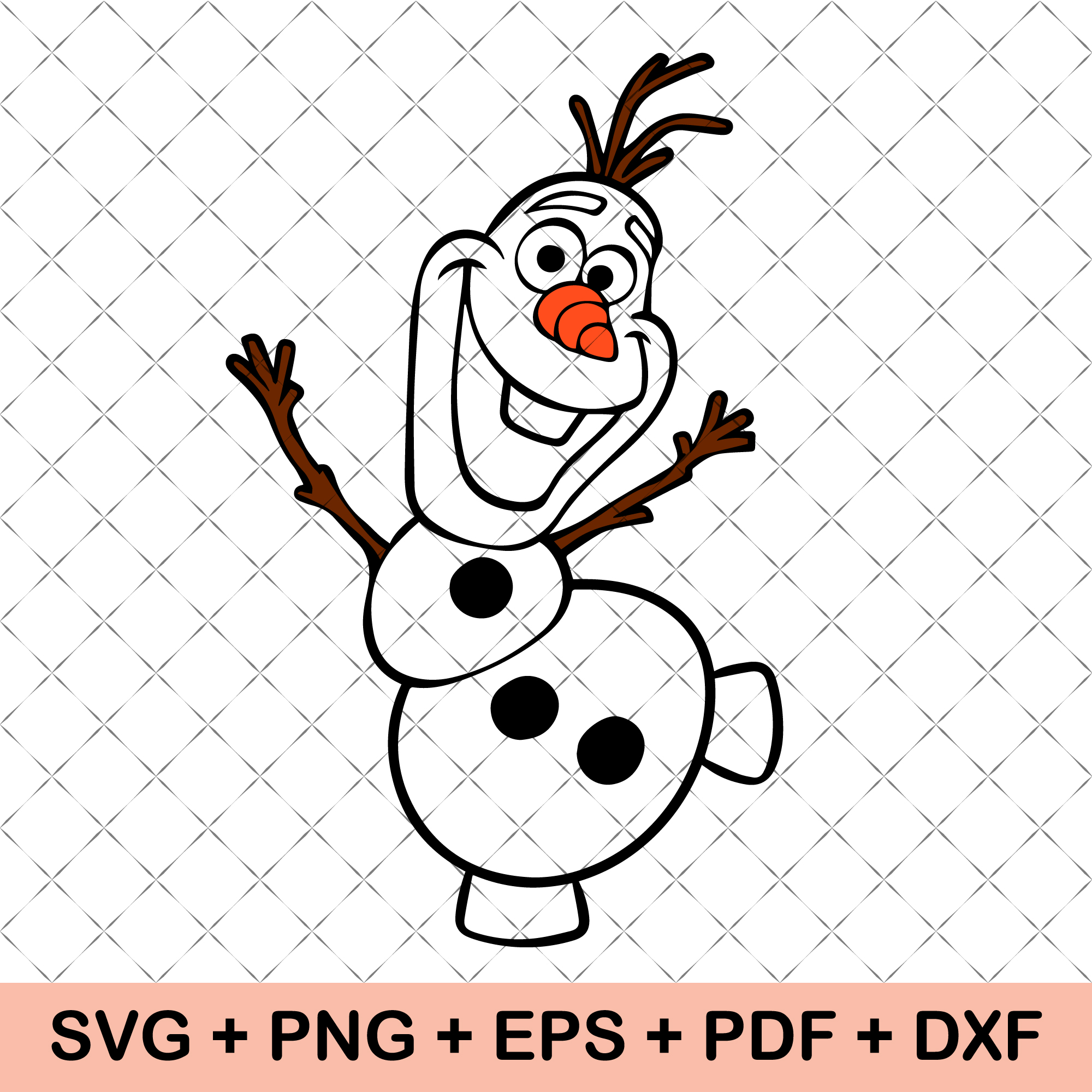 Olaf Svg Layered Item, Olaf Svg Bundle, Olaf Face Svg Clipar | Inspire ...