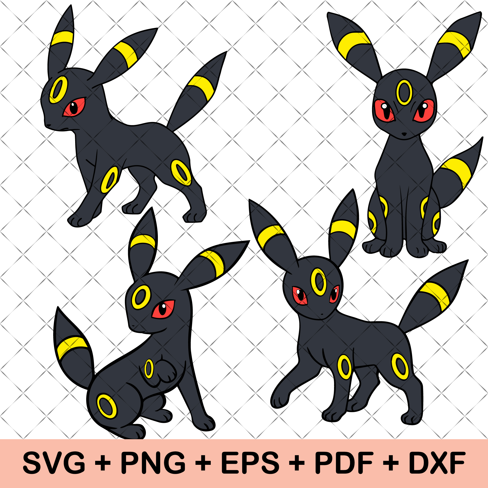 Umbreon svg, Pokemon svg, anime svg, sports svg, vector, lay | Inspire ...