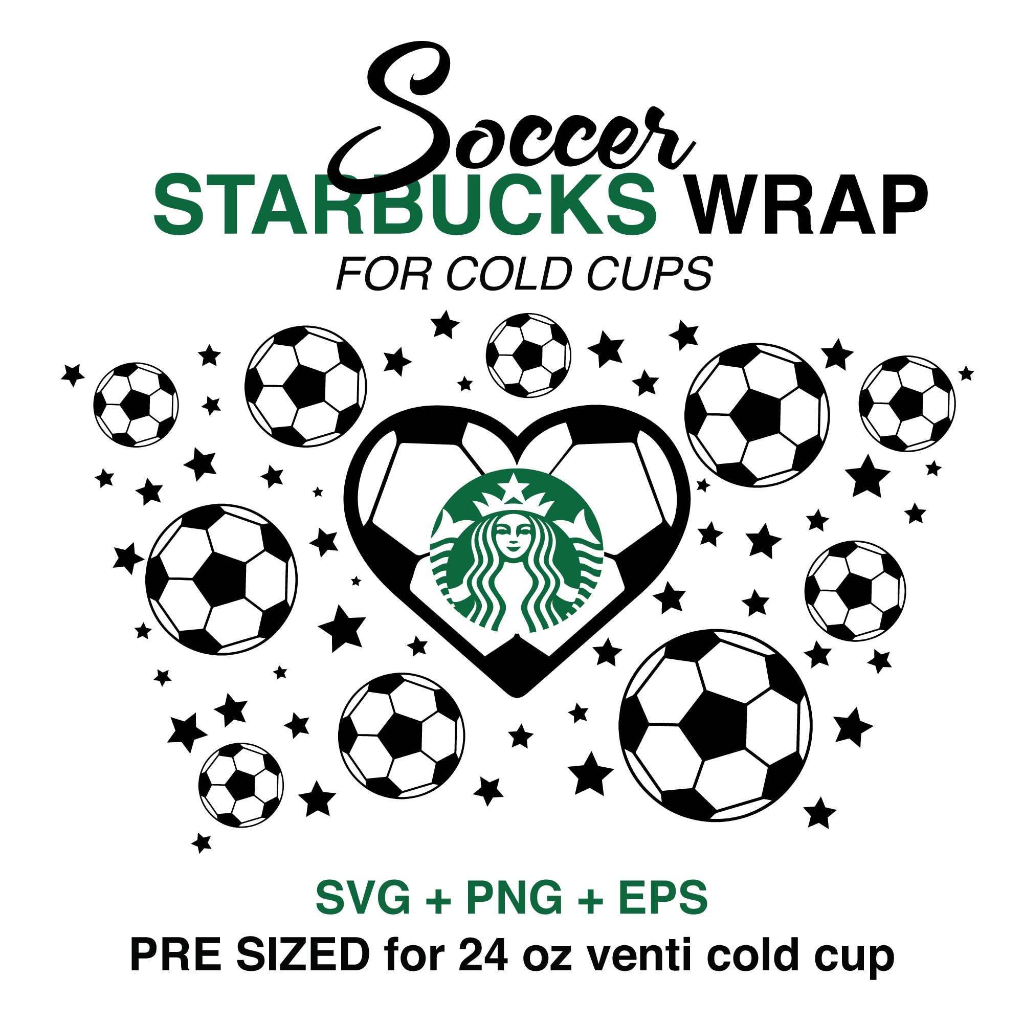 Football wrap svg, sports wrap svg, Starbucks wrap Svg, 24oz | Inspire ...