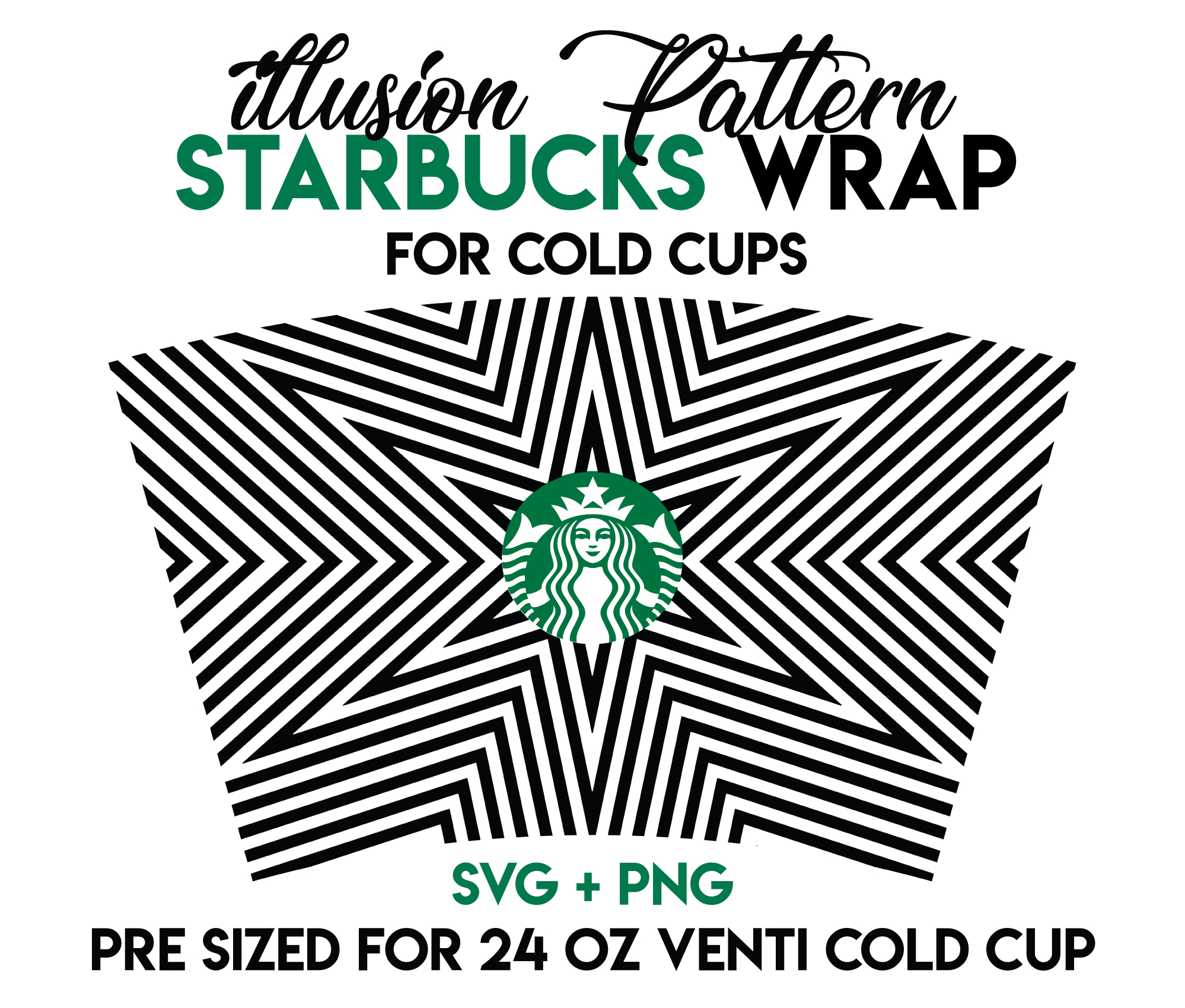 Pattern Wrap svg, Illusion wrap svg, Starbucks wrap Svg, 24o | Inspire ...