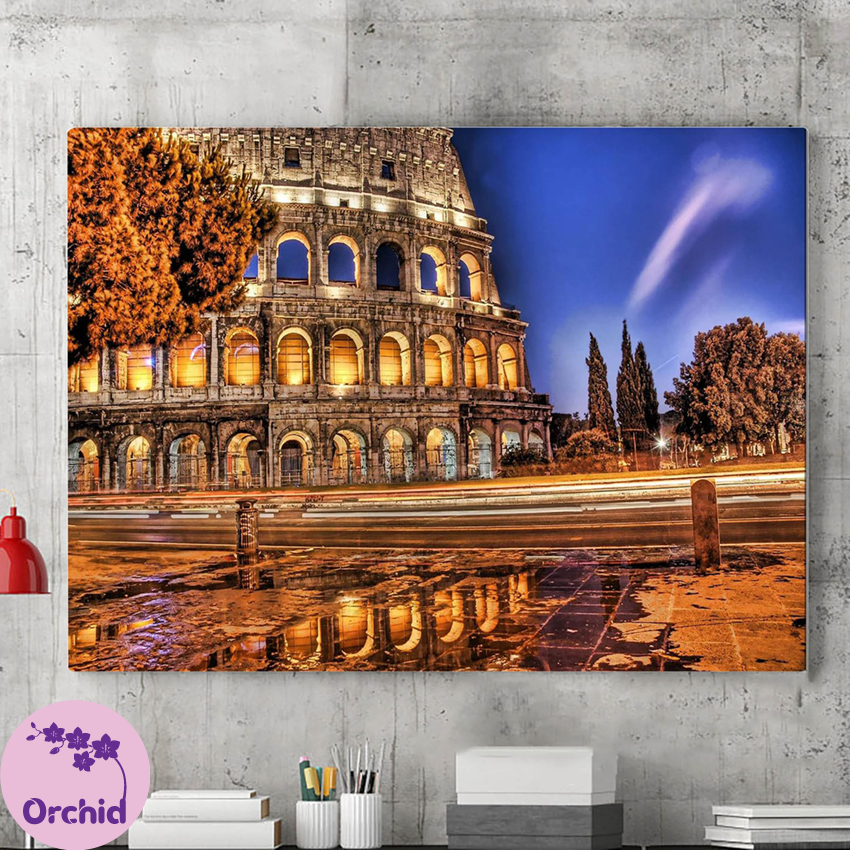 Ancient Rome Landscape Italian City Canvas Wall Painting, Ca | Inspire ...
