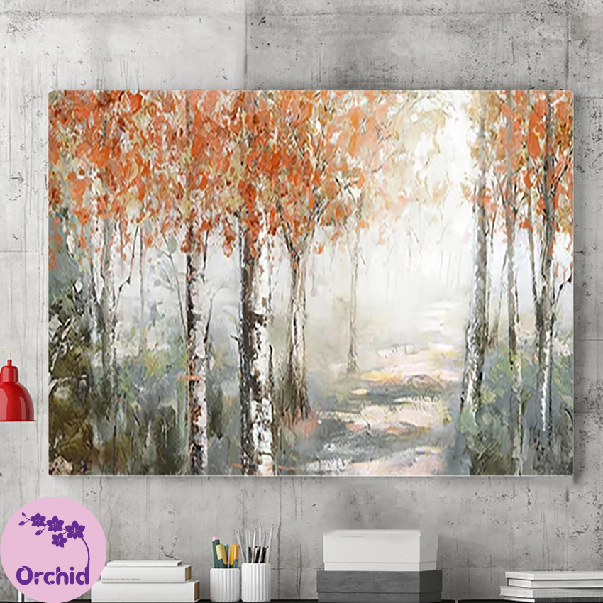 Large Original Autumn Forest Natural Landscape Painting, Abs | Inspire ...