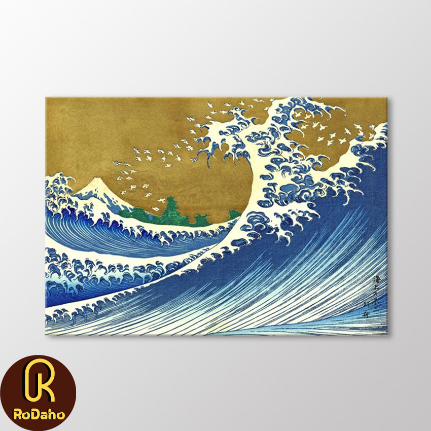 Big Wave Canvas Wall Art, Japanese Wave, Famous Japanese Pai | Inspire ...