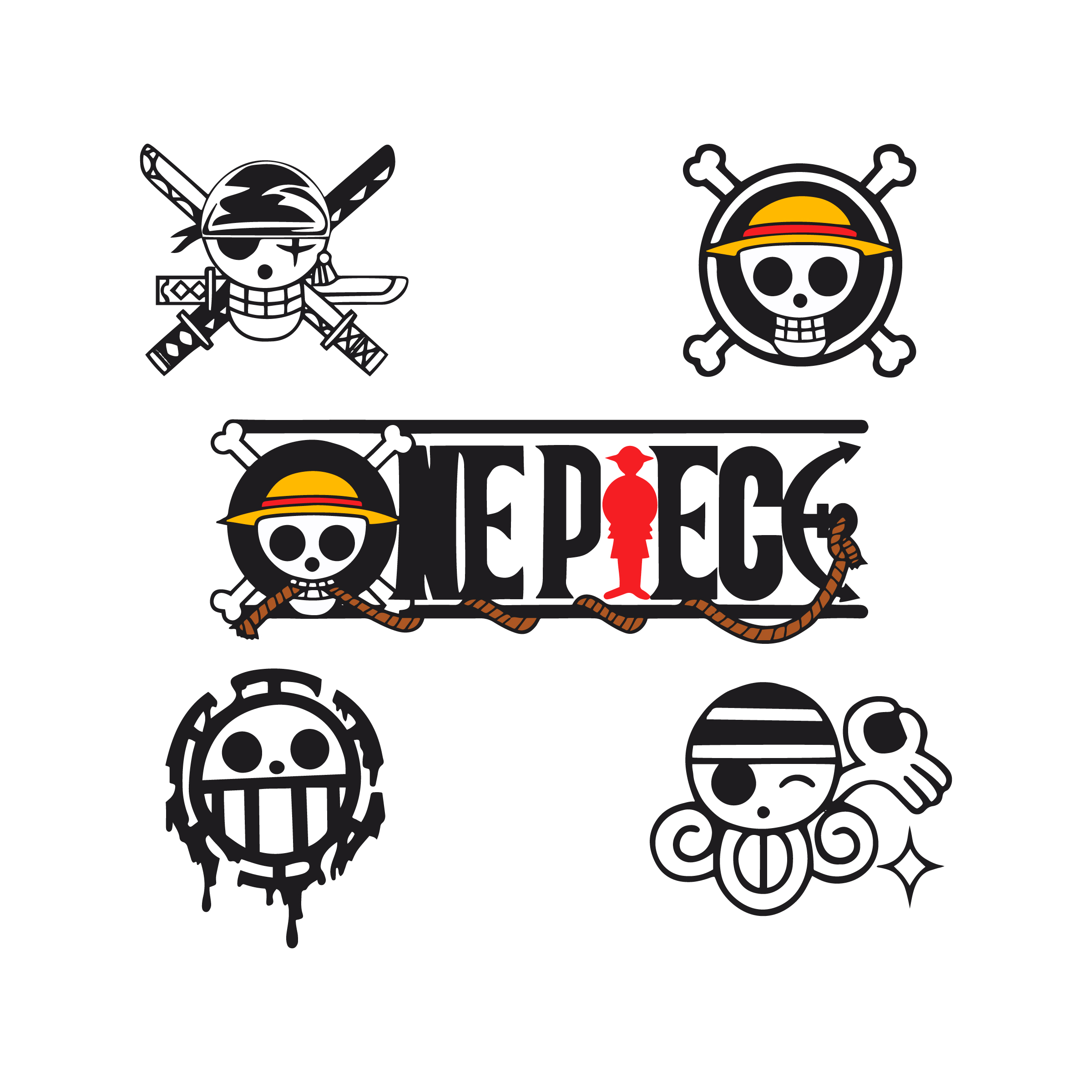 One Piece Logo Bundle, One Piece Svg | Inspire Uplift