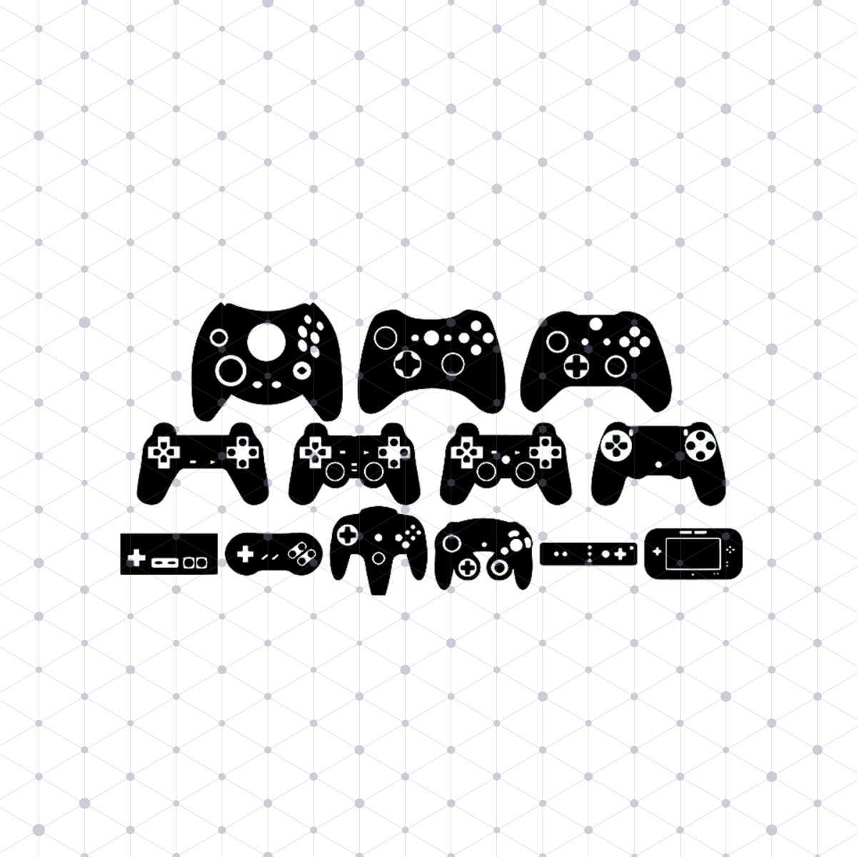 Gamepad Evolution Video Game Bundle Svg, Game Svg - Inspire Uplift