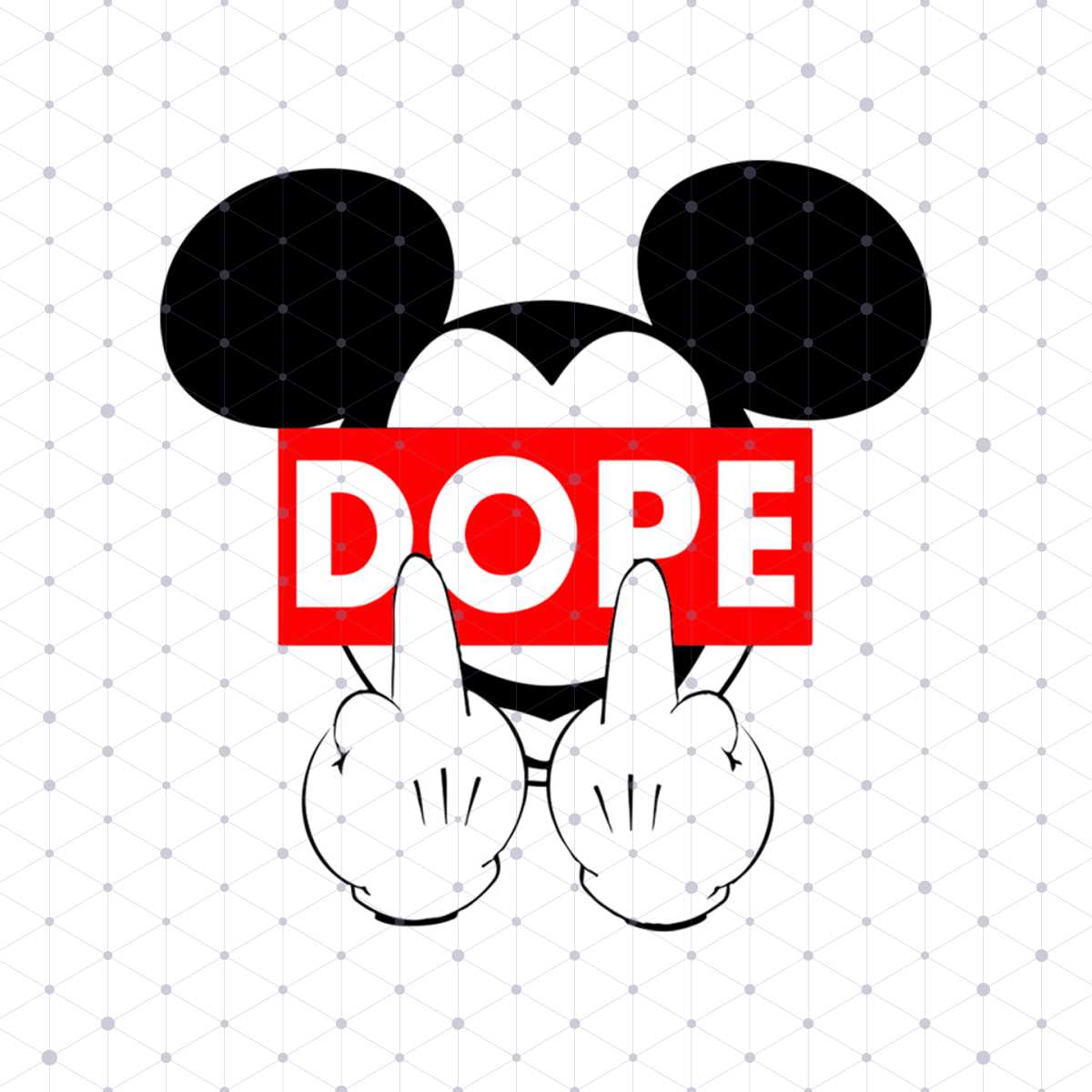 Dope mickey middle finger svg, Disney Svg, Mickey Mouse Svg, - Inspire ...