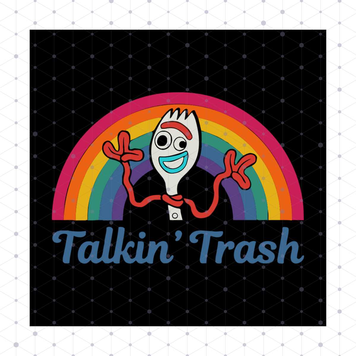 Disney Pixar Toy Story 4 Forky Talkin' Trash Rainbow Poster, - Inspire ...