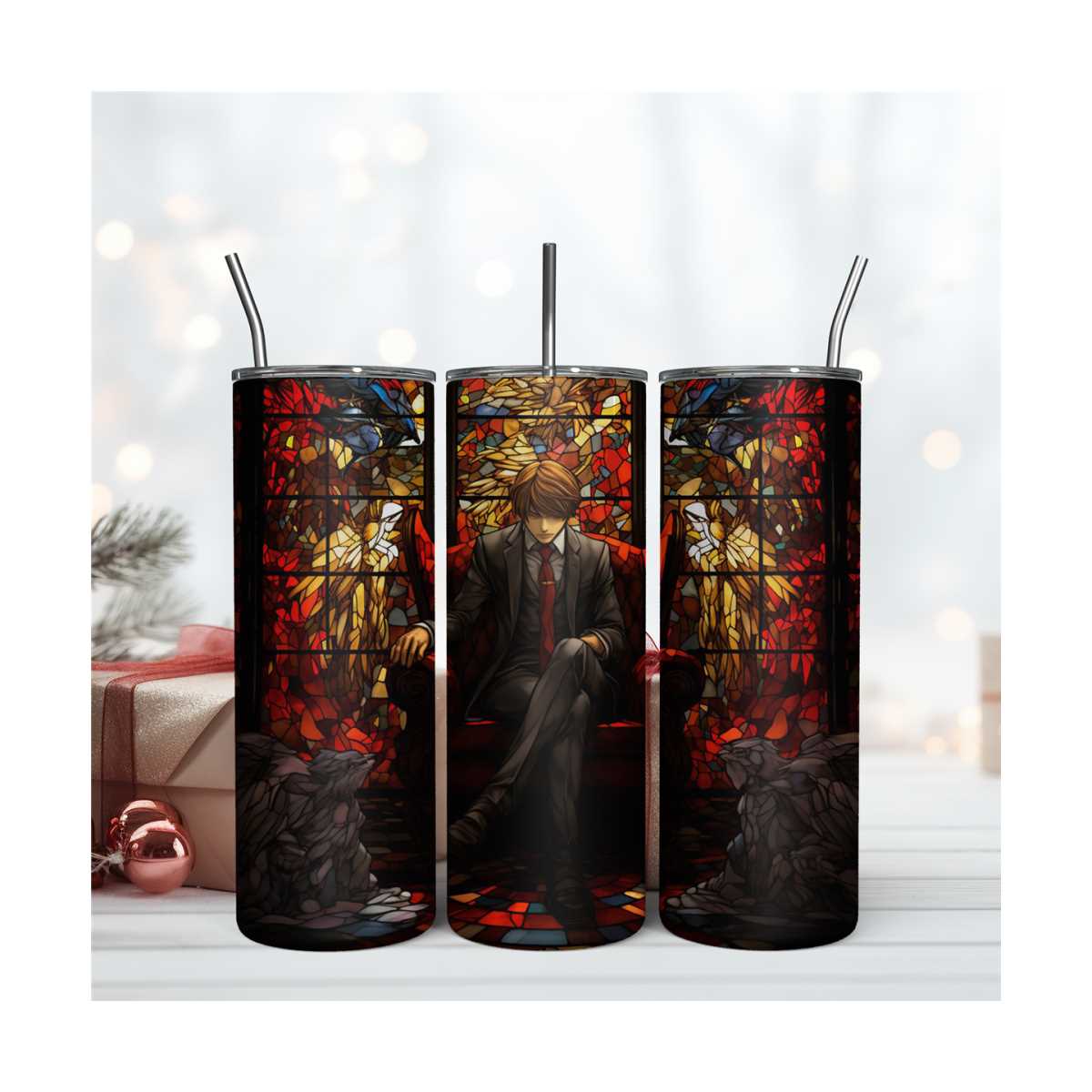 Yagami Raito Wrap Death Note Anime Tumbler Design 20oz Digit | Inspire ...