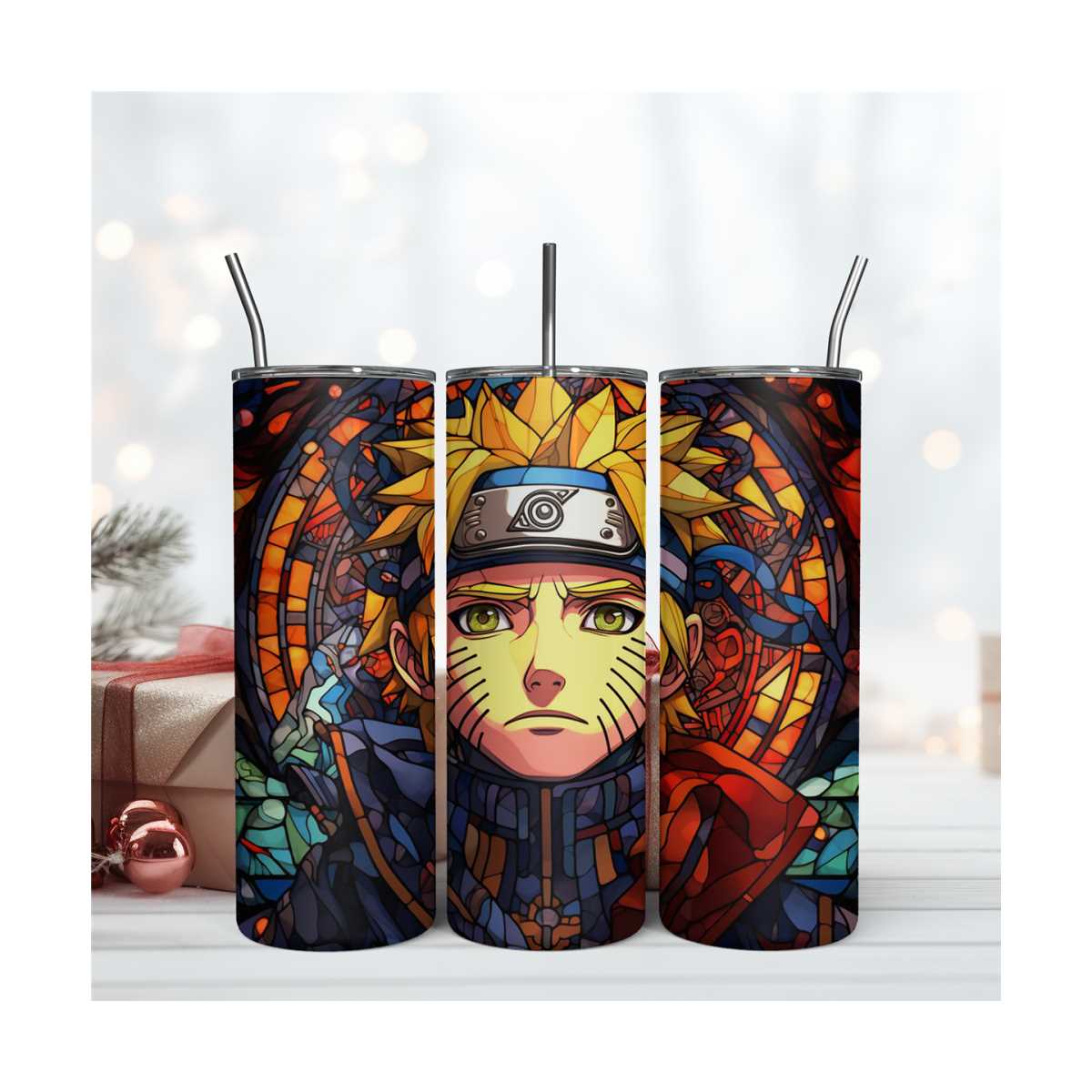 Naruto Ninja Stained Glass Download Digital File PNG Instant - Inspire ...