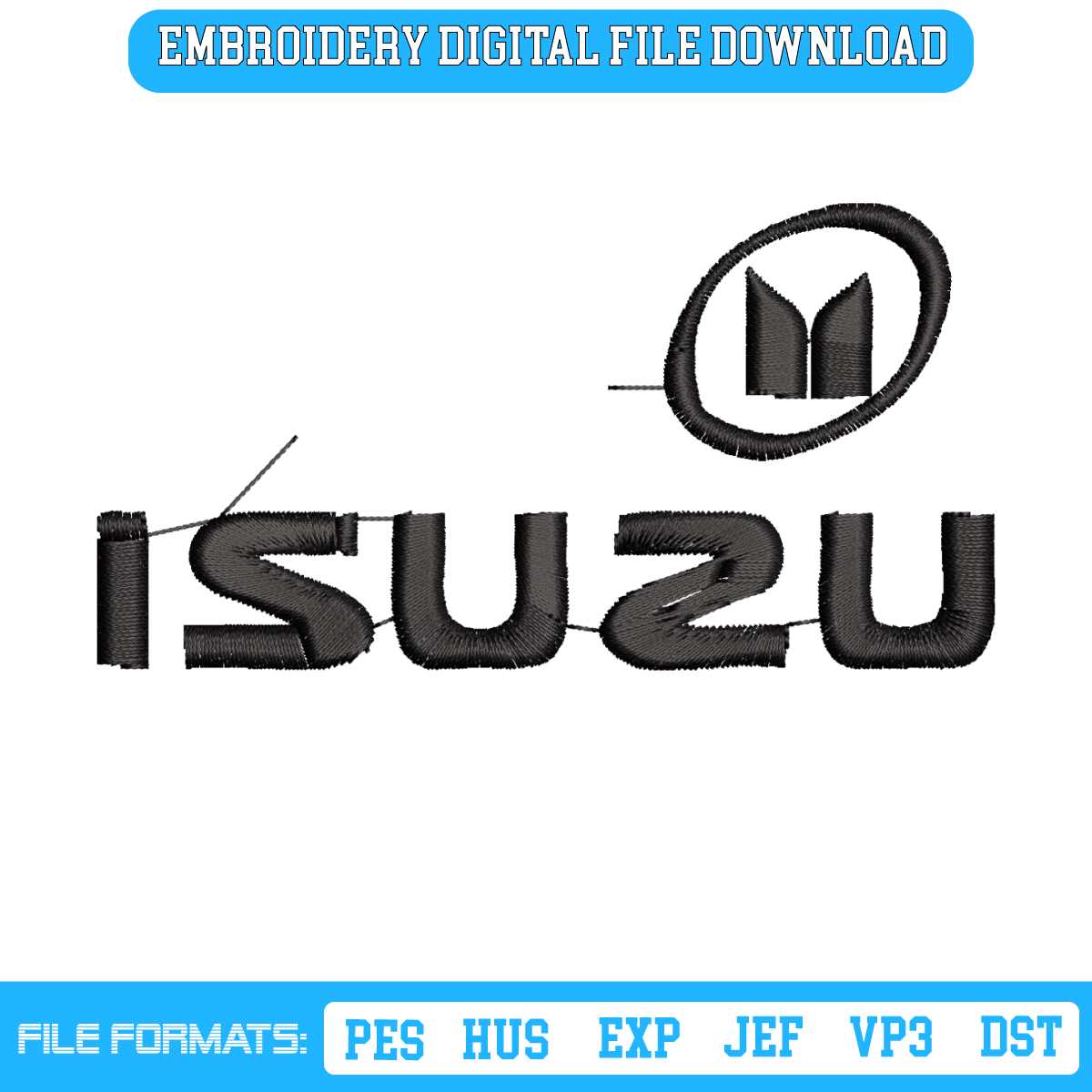 Isuzu Logo Embroidery File Logo Car Embroidery Design - Inspire Uplift