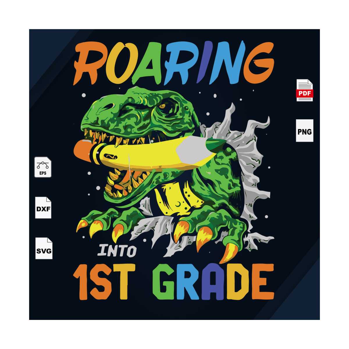 Roaring Svg, Back To School Svg, Dinosaur Svg, Dinosaurs Sti | Inspire ...