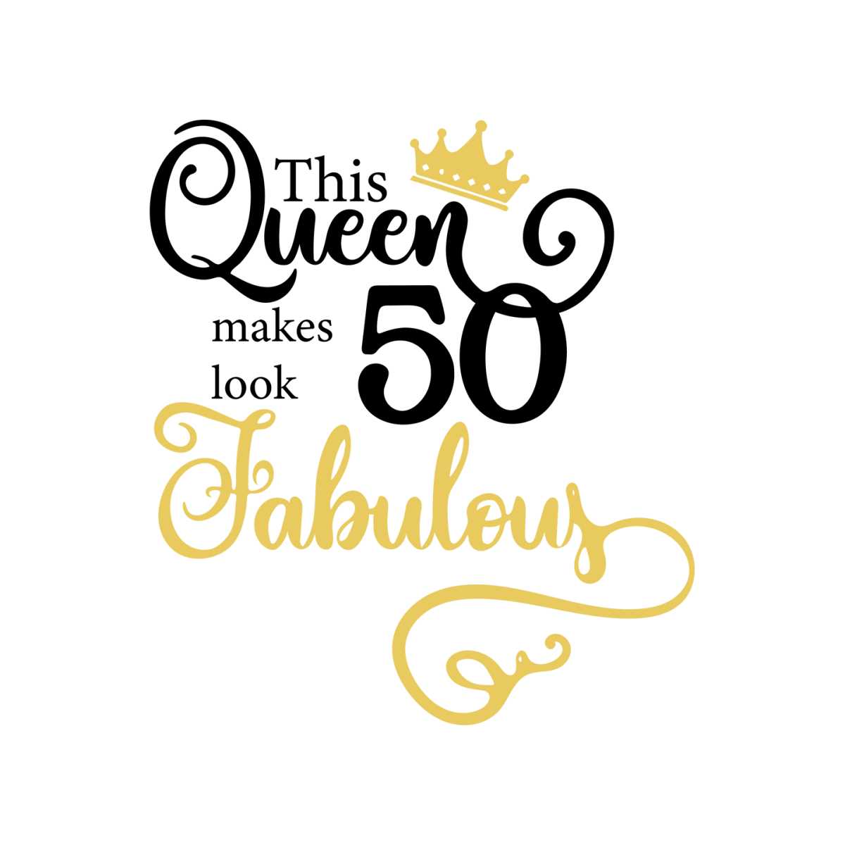 This Queen Makes 50 Look Fabulous Svg, Birthday Svg, Birthda | Inspire ...