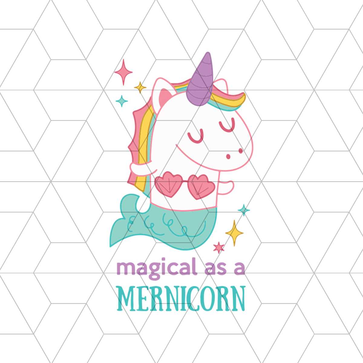 Magical Mernicorn svg, Cartoon Svg, Mernicorn Svg, Mermaid S - Inspire ...