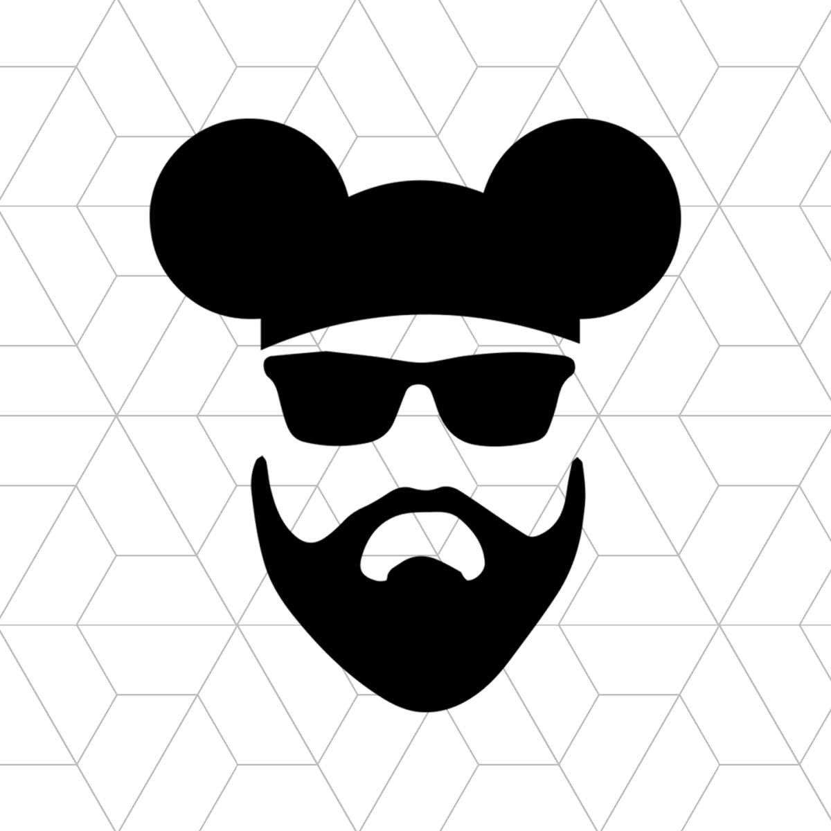 Mickey with beard svg, Disney svg, Disney Father svg, Papa s - Inspire ...