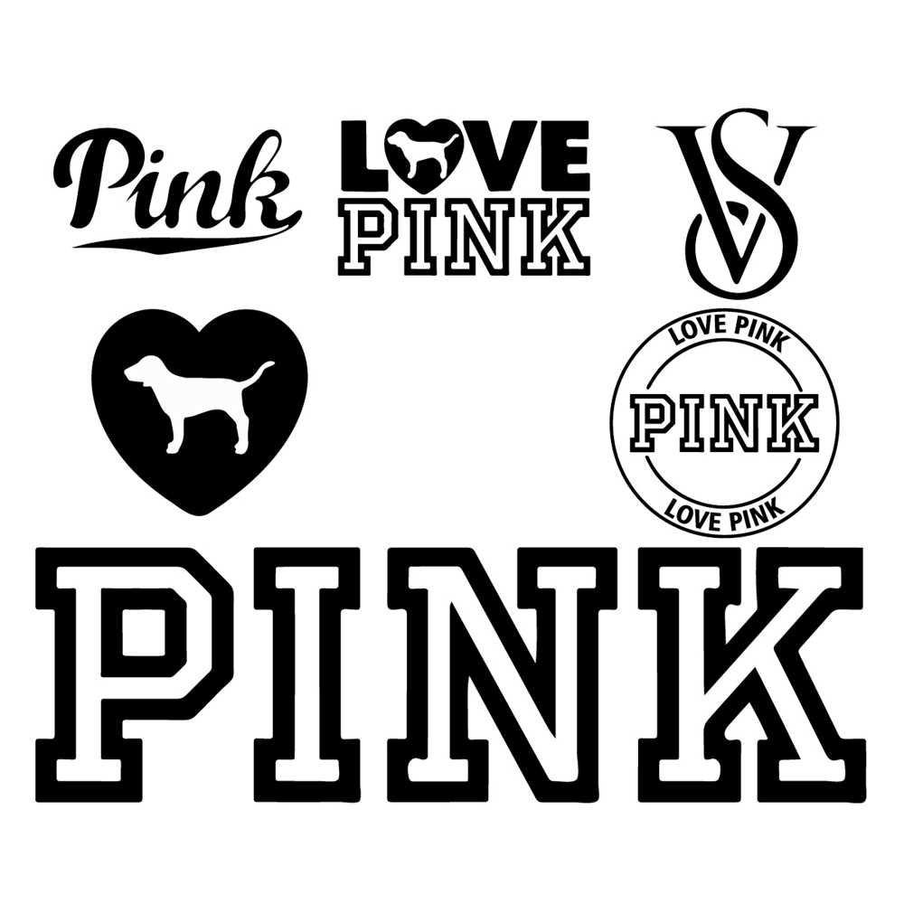 VS Pink Bundle Svg, Trending Svg, Love Pink Svg, Black Love | Inspire ...