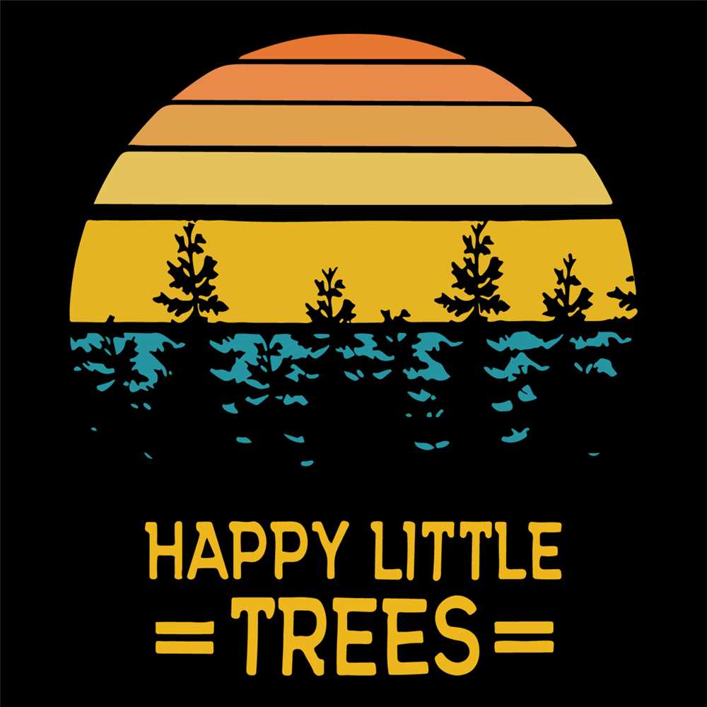 Happy Little Trees Svg, Trending Svg, Little Trees Svg, Hono | Inspire ...