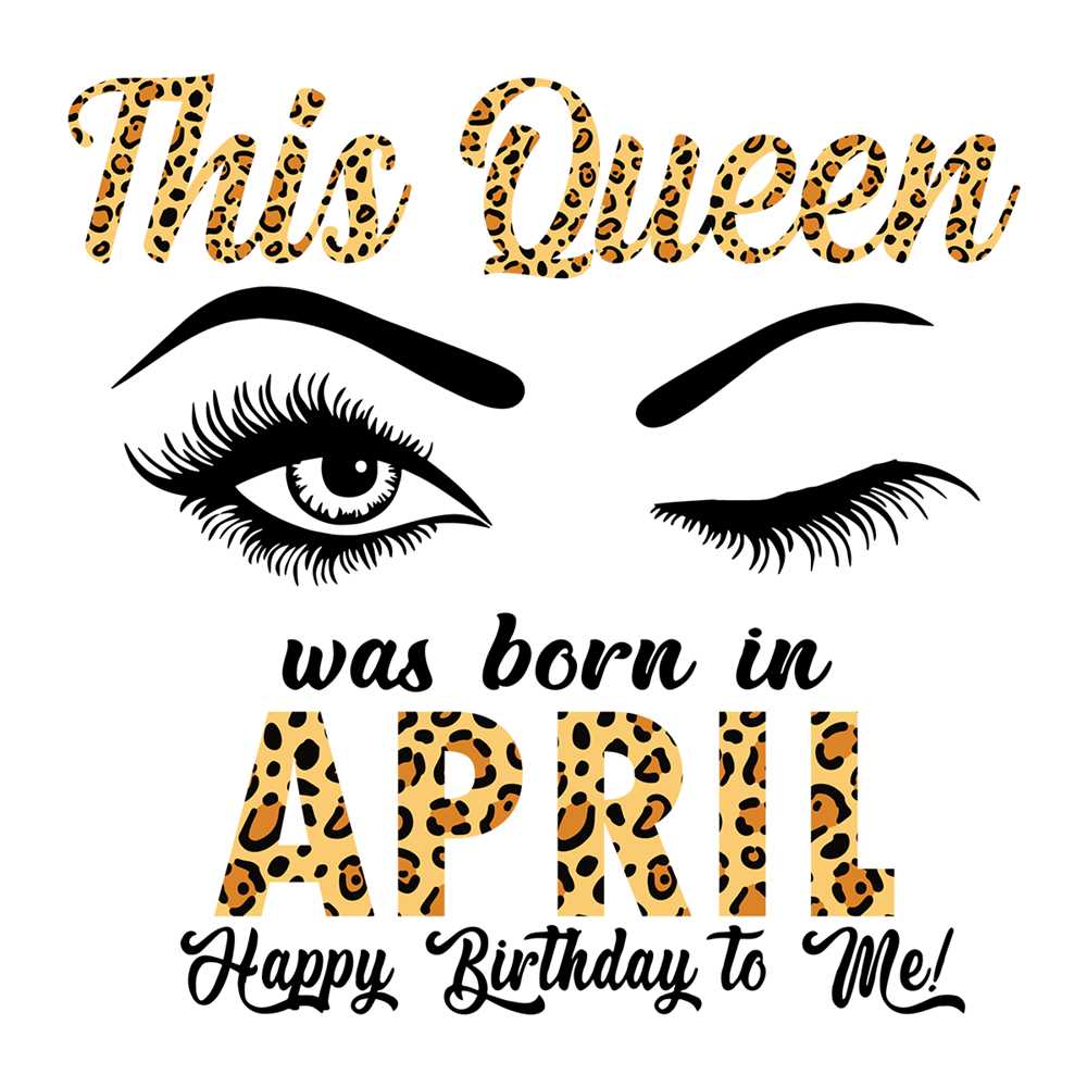 This Queen Was Born In April Svg, Birthday Svg, Queen Svg, B | Inspire ...