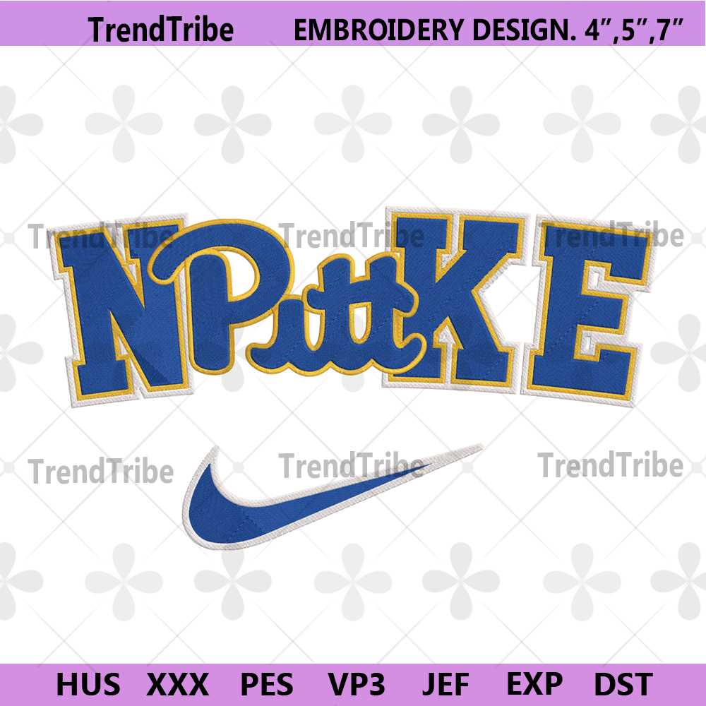 Pittsburgh Panthers Nike Logo Embroidery Design Download Fil | Inspire ...