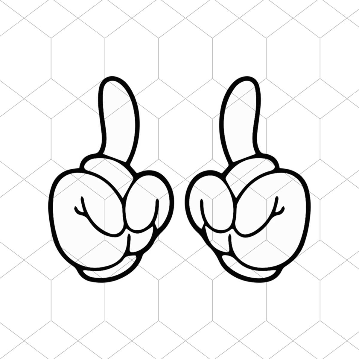 Mickey Mouse Hands Fingers Pointing svg, Disney Svg, Mickey | Inspire ...