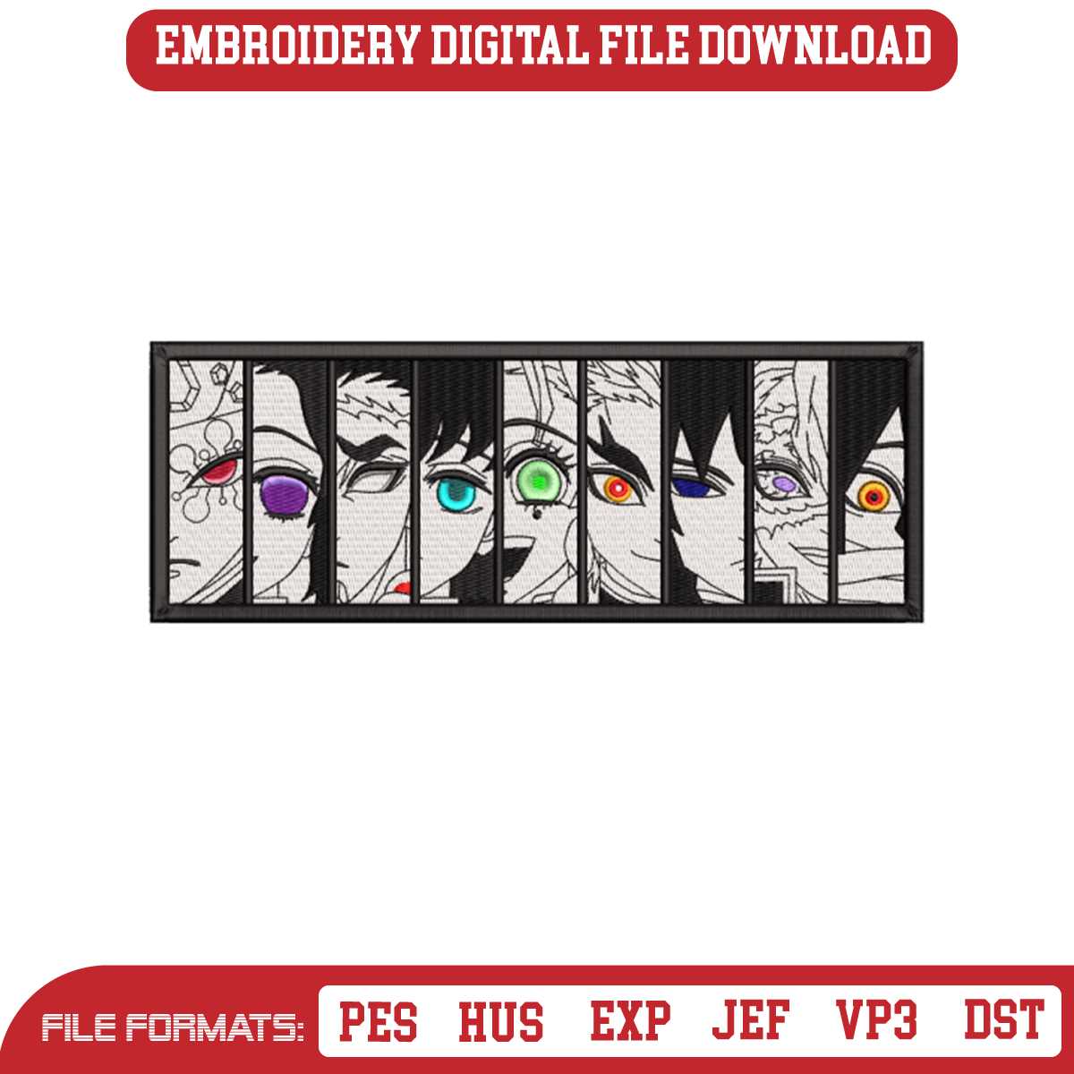 Hashira Kimetsu No Yaiba Embroidery Design Download File - Inspire Uplift