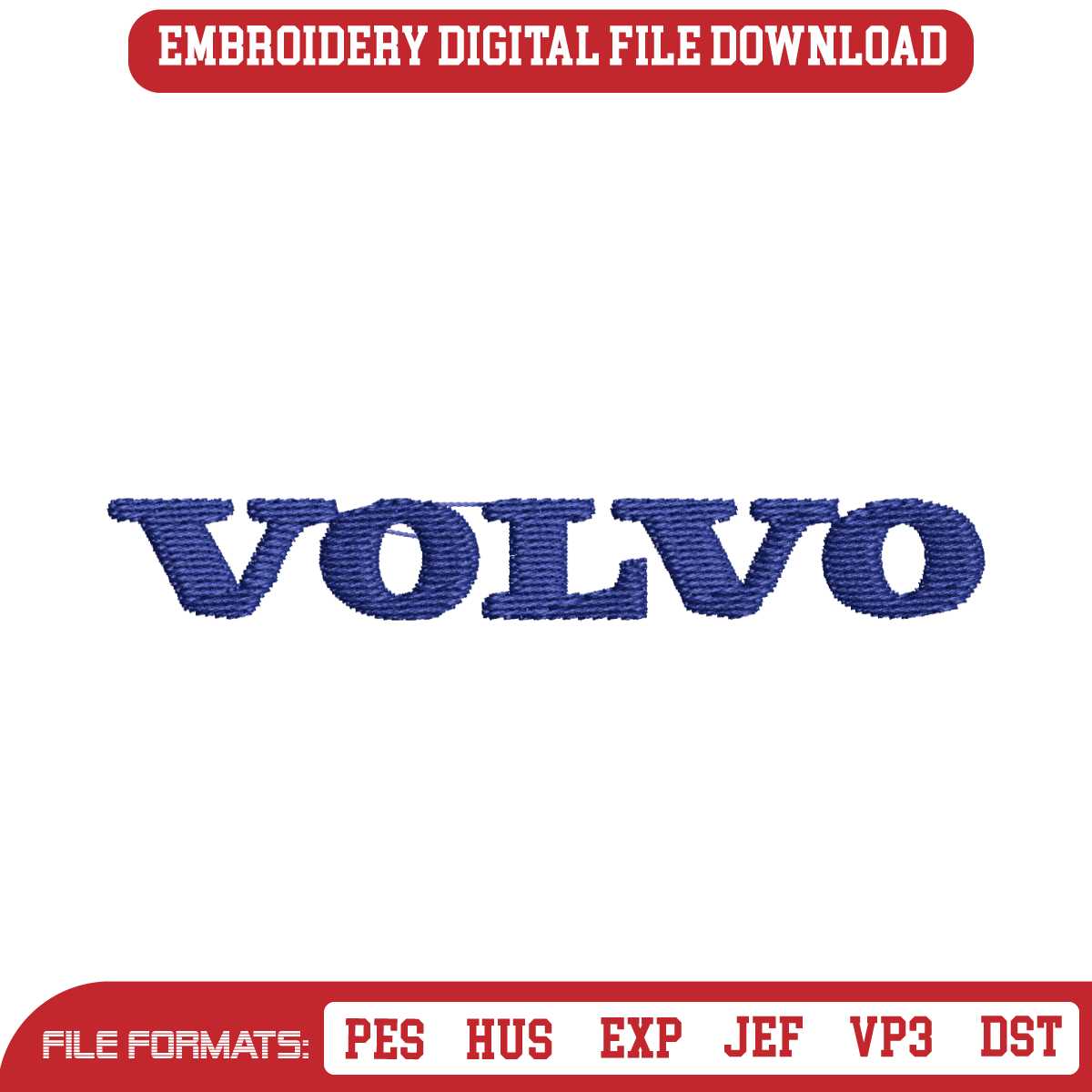 Volvo Logo Car Embroidery Design File Volvo Logo Car Embroid - Inspire ...