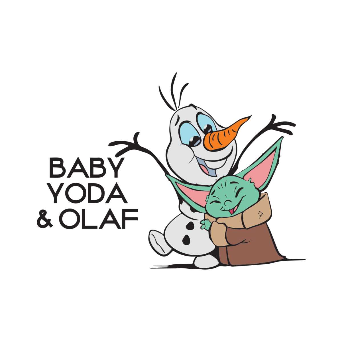 Baby Yoda and Olaf svg, Trending Svg, Baby Yoda svg, Baby Yo | Inspire ...