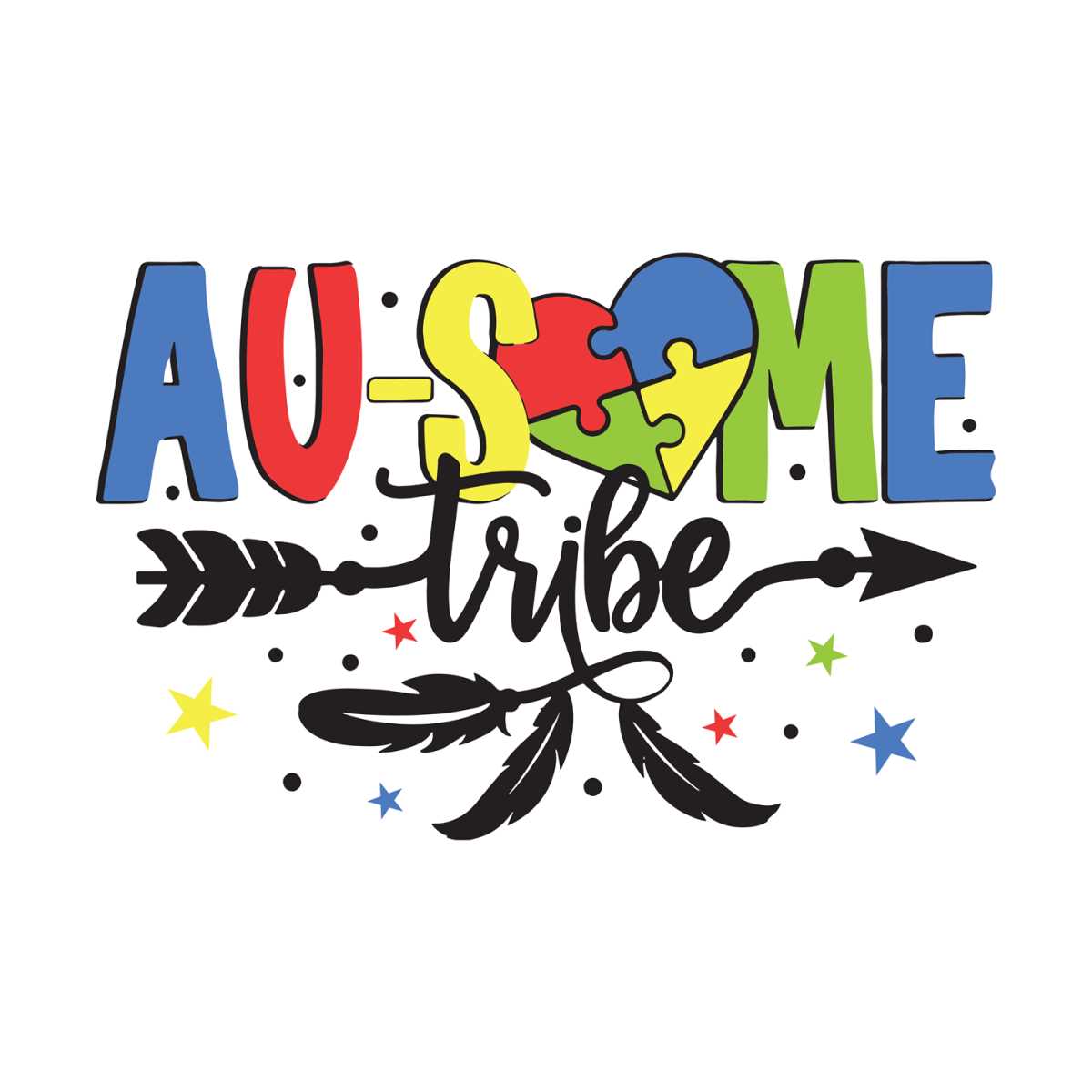 Ausome Tribe Svg, Autism Svg, Ausome Svg, Tribe Svg, Autism | Inspire ...
