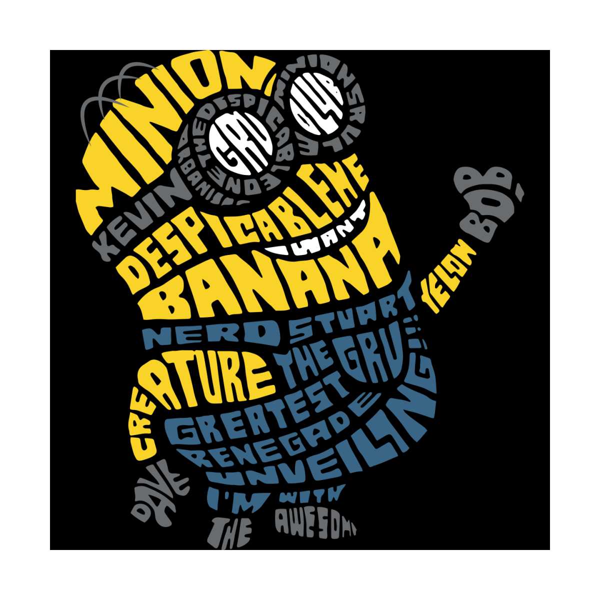 Minion svg, Kevin svg, Despicable Me 2 svg, Despicable Me Mi | Inspire ...