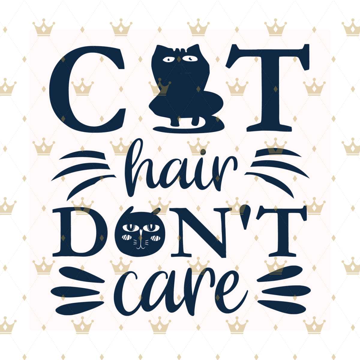 Cat hair dont care svg, Pet Svg, Cat Svg, Cat lover Svg, Cut - Inspire ...