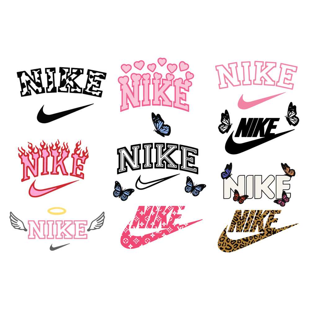 Nike Logo Bundle Svg, Trending Svg, Nike Logo Svg, Fashion B | Inspire ...