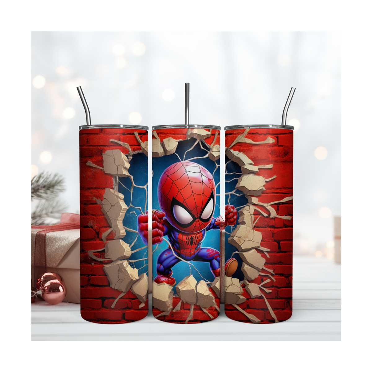 Little Spider Man Crawling Out Hole Design, Spider Man 3D Fa - Inspire ...