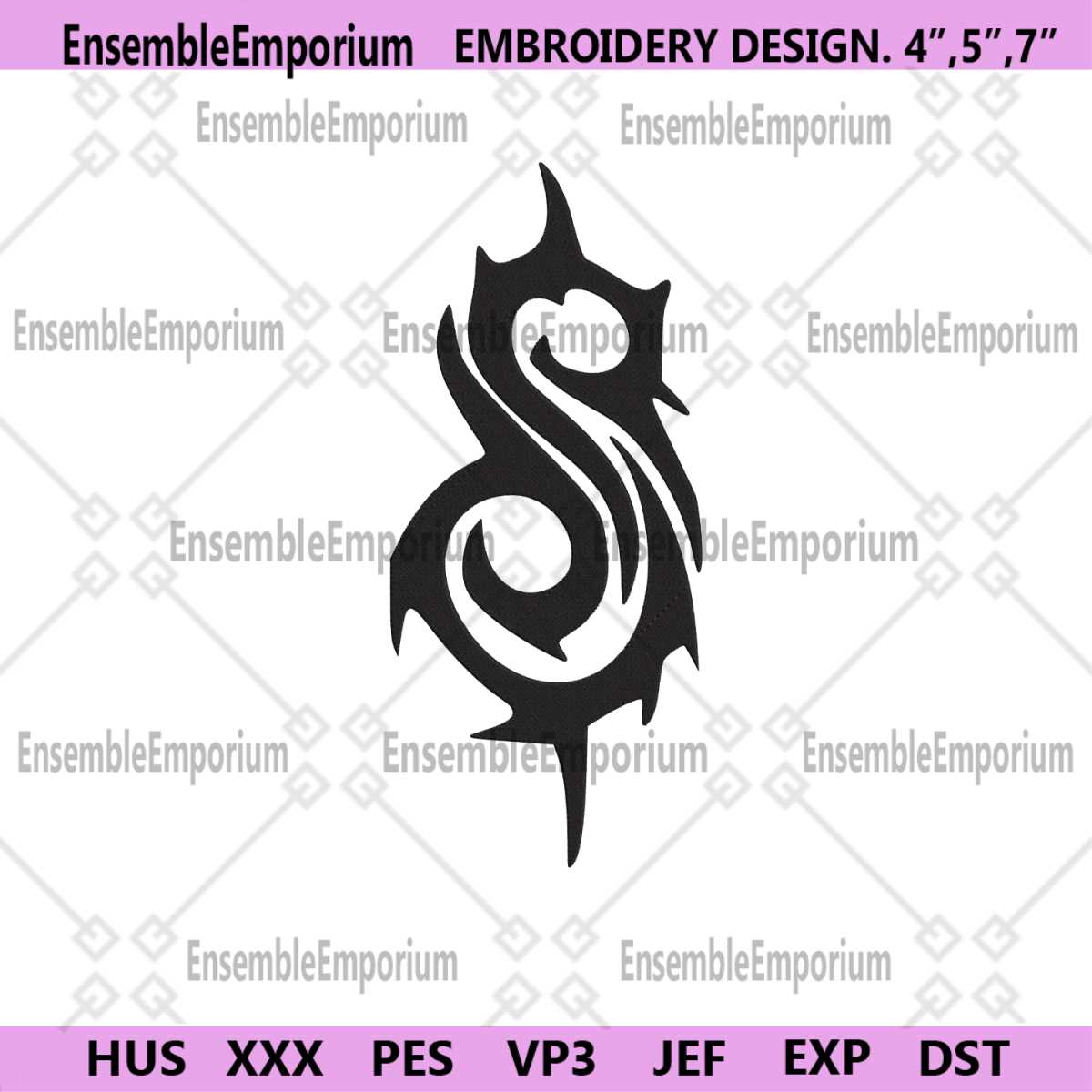 Slipknot Logo Embroidery Design Download File | Inspire Uplift