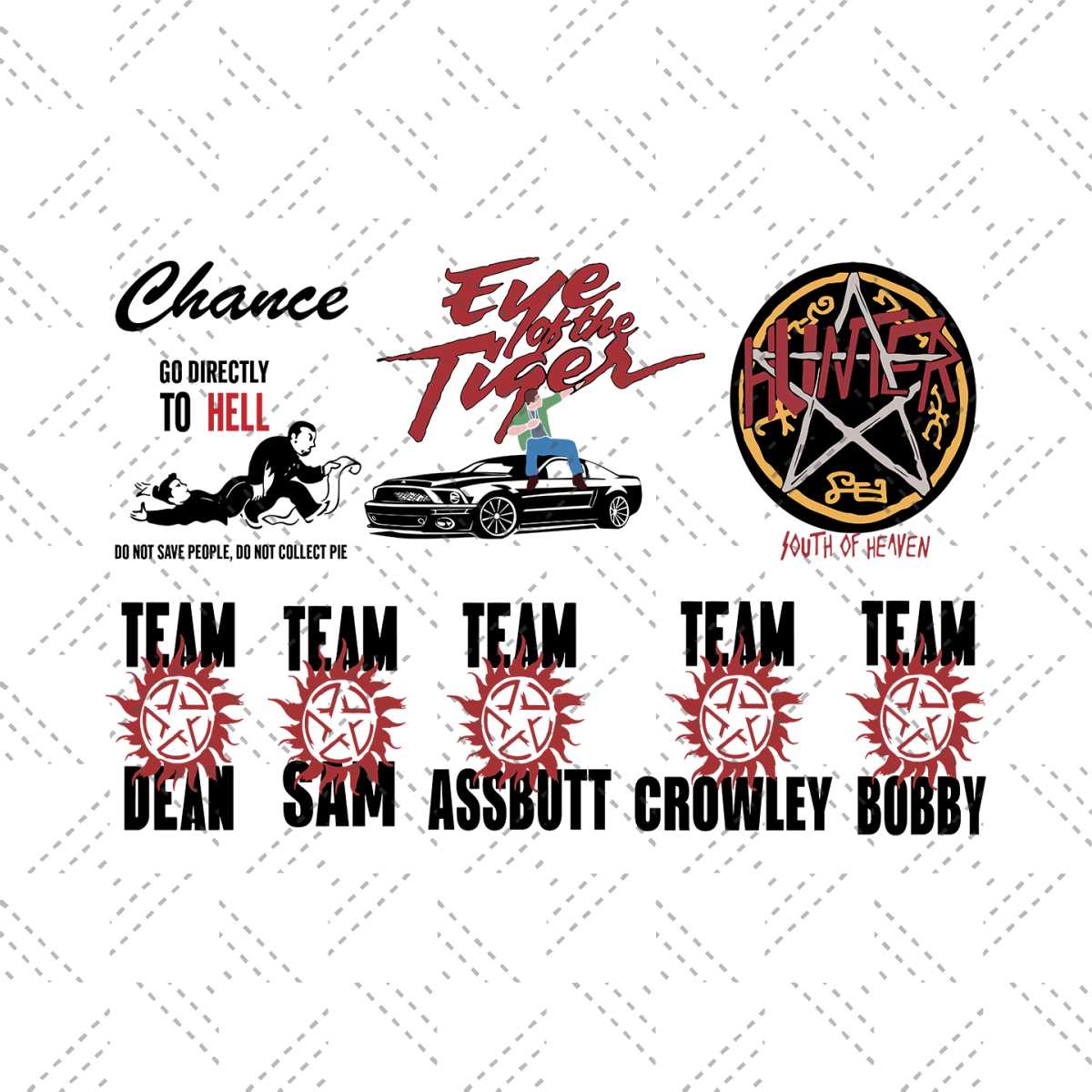 Supernatural anti possession gift,svg,sam dean winchester sv | Inspire ...