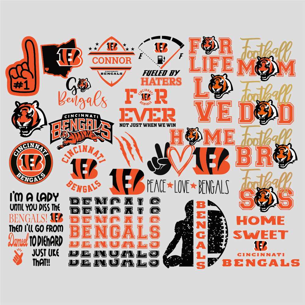Cincinnati Bengals Logo Bundle Svg, Sport Svg, Cincinnati Be | Inspire ...