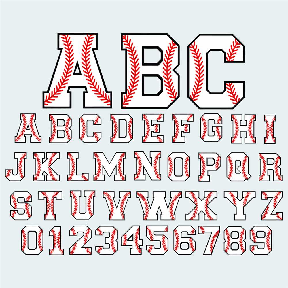 Alphabet Baseball Font Svg, Sport Svg, Alphabet Svg, Basebal - Inspire ...