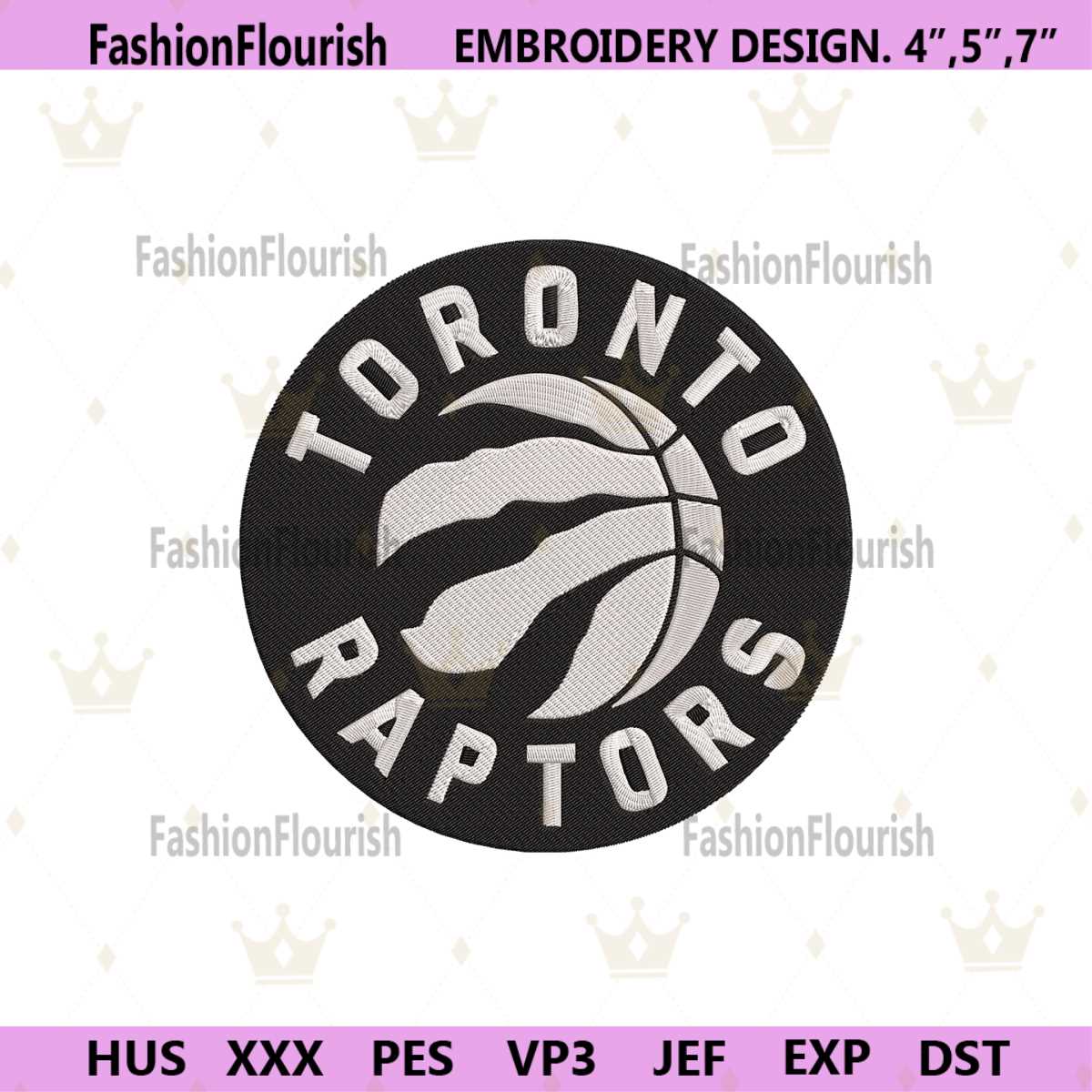 Toronto Raptors Logo NBA Machine Embroidery Design, Toronto | Inspire ...