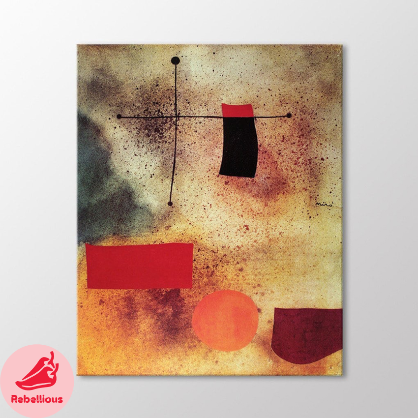 Abstract Shapes by Joan Miro Canvas Wall Art, Abstract Print | Inspire ...