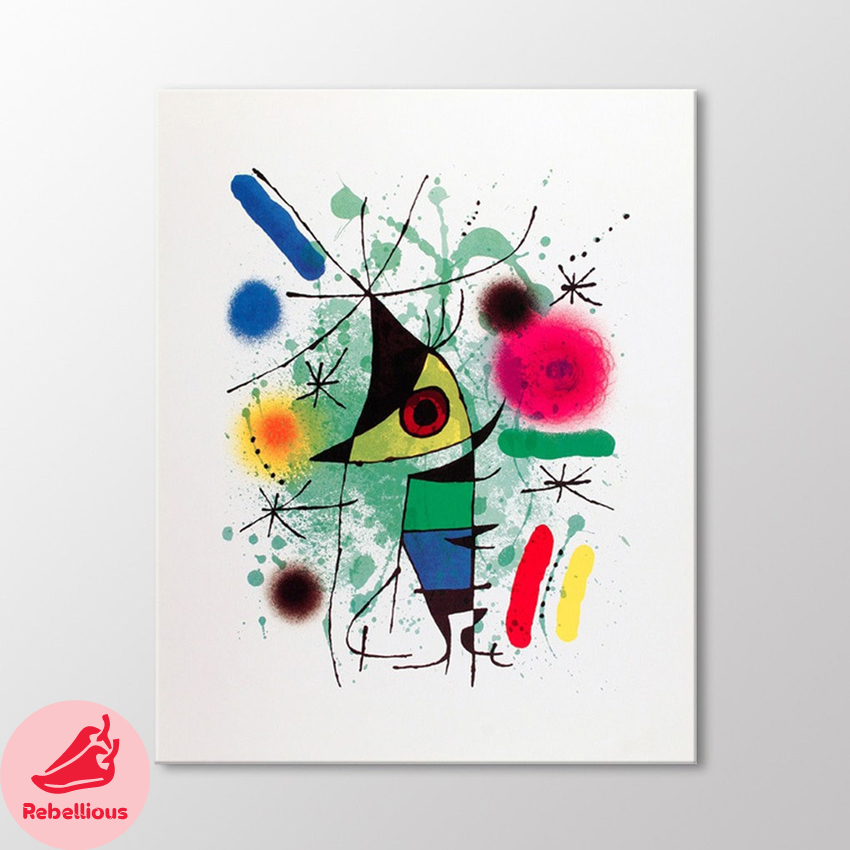 The Singing Fish by Joan Miro Canvas Wall Art, Miro Painting | Inspire ...