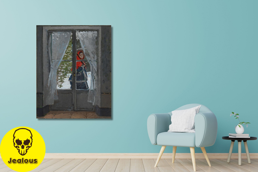 Claude Monet The Red Kerchief ,Portrait Of Madame Monet Pri - Inspire ...