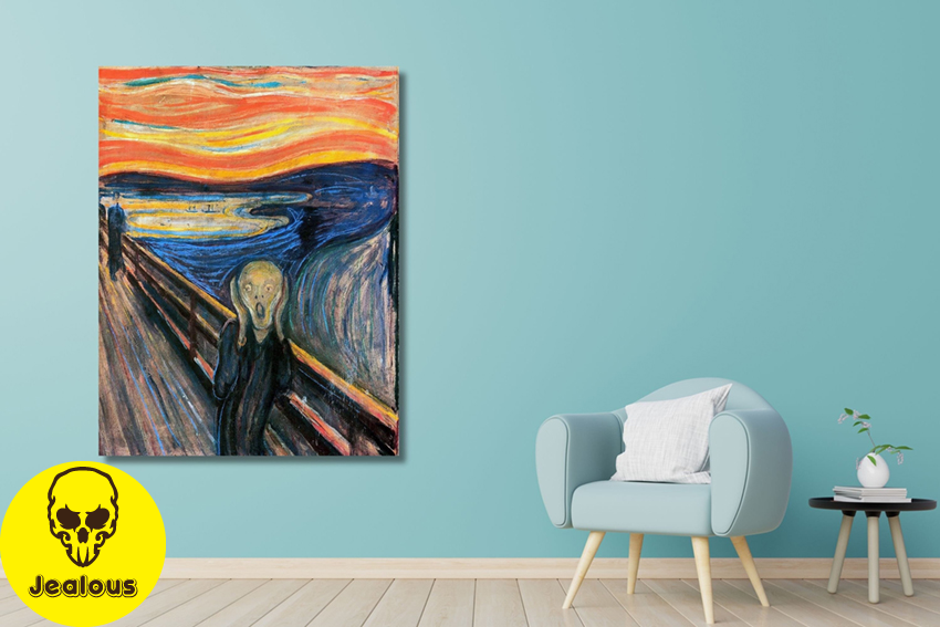 Edvard Munch ,The Scream 1893 Painting Print Anguish | Inspire Uplift