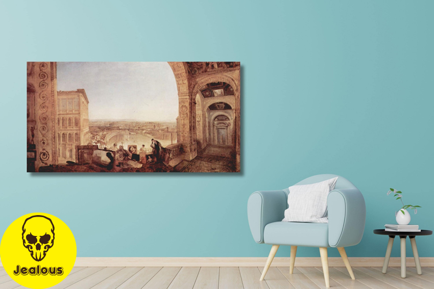 J. M. William Turner Rome from the Vatican Canvas Wall Art R | Inspire ...