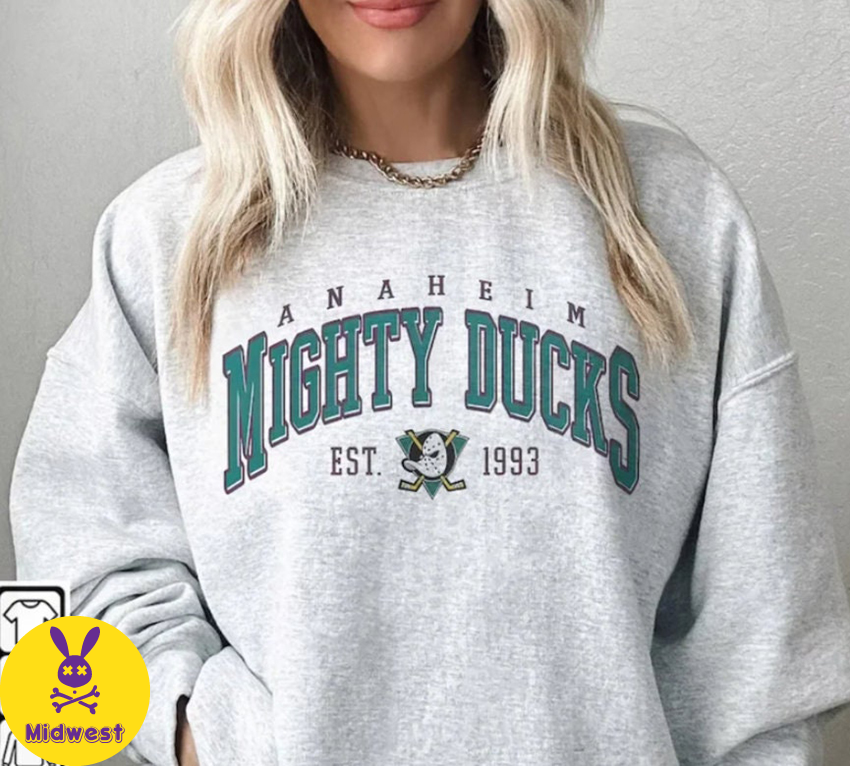 Vintage Anaheim Mighty Ducks Shirt, Merch Vintage 90s Sweats - Inspire ...