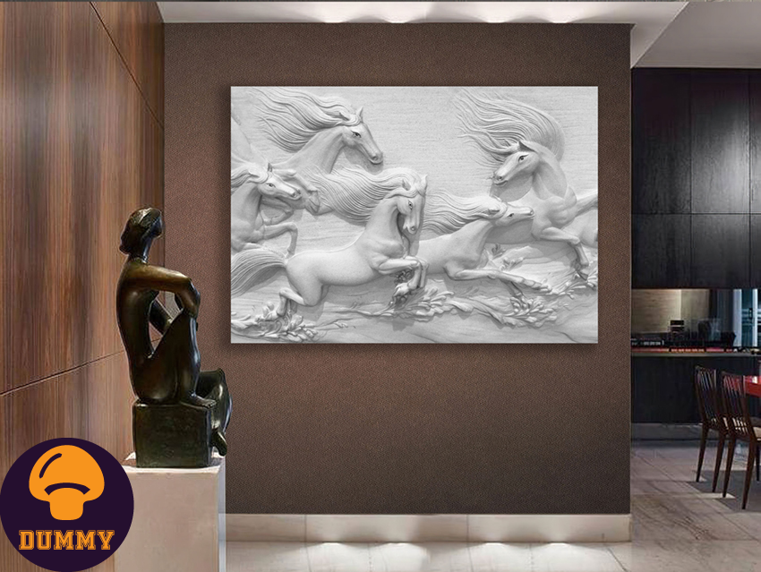 Ethereal Equines,Horse Sculpture, Bas-relief, White Horses, | Inspire ...
