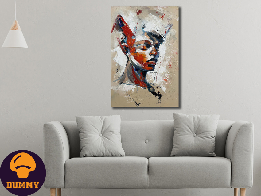 Fragmented Serenity,Abstract Portrait, Modern Art, Contempor | Inspire ...