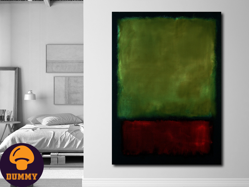 Mark Rothko Green and Red Canvas Painting, Mark Rothko Style | Inspire ...
