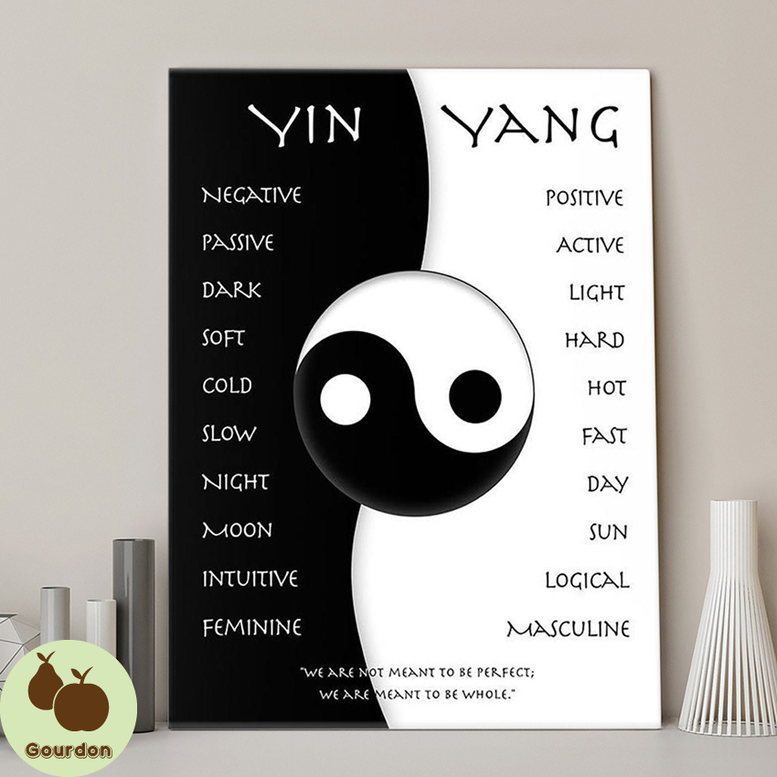 Yin And Yang Wall Art,Zen Inspirational Decor,Balance Symbol | Inspire ...