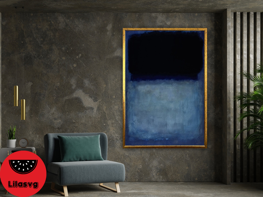 mark rothko black blue canvas wall art, mark rothko canvas p | Inspire ...